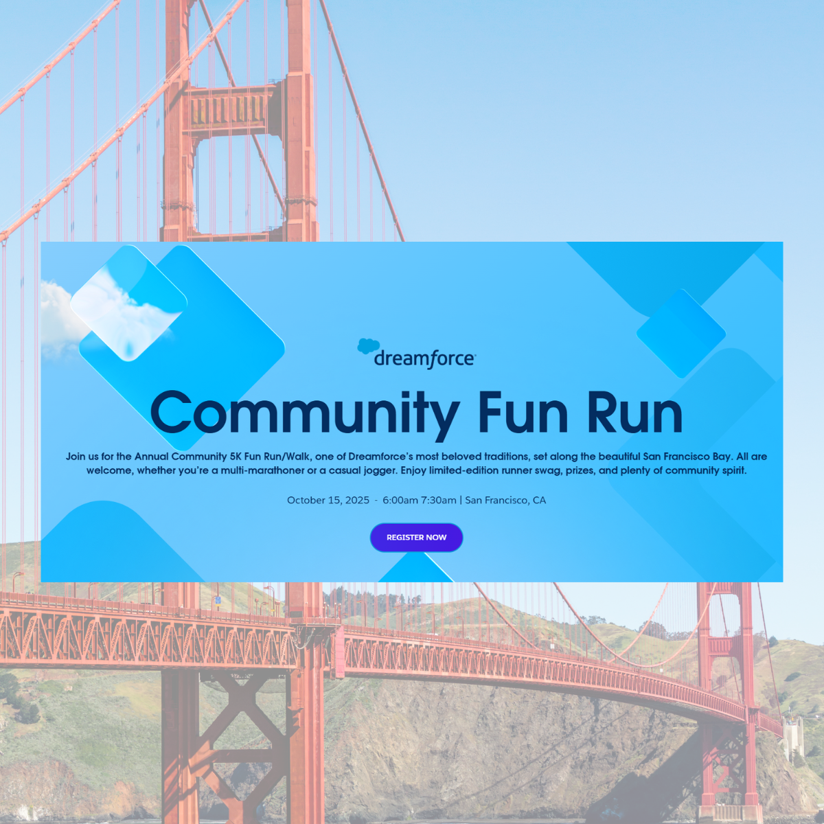 Are you joining the Dreamforce Community Fun Run on Oct 15th? - High Trail
